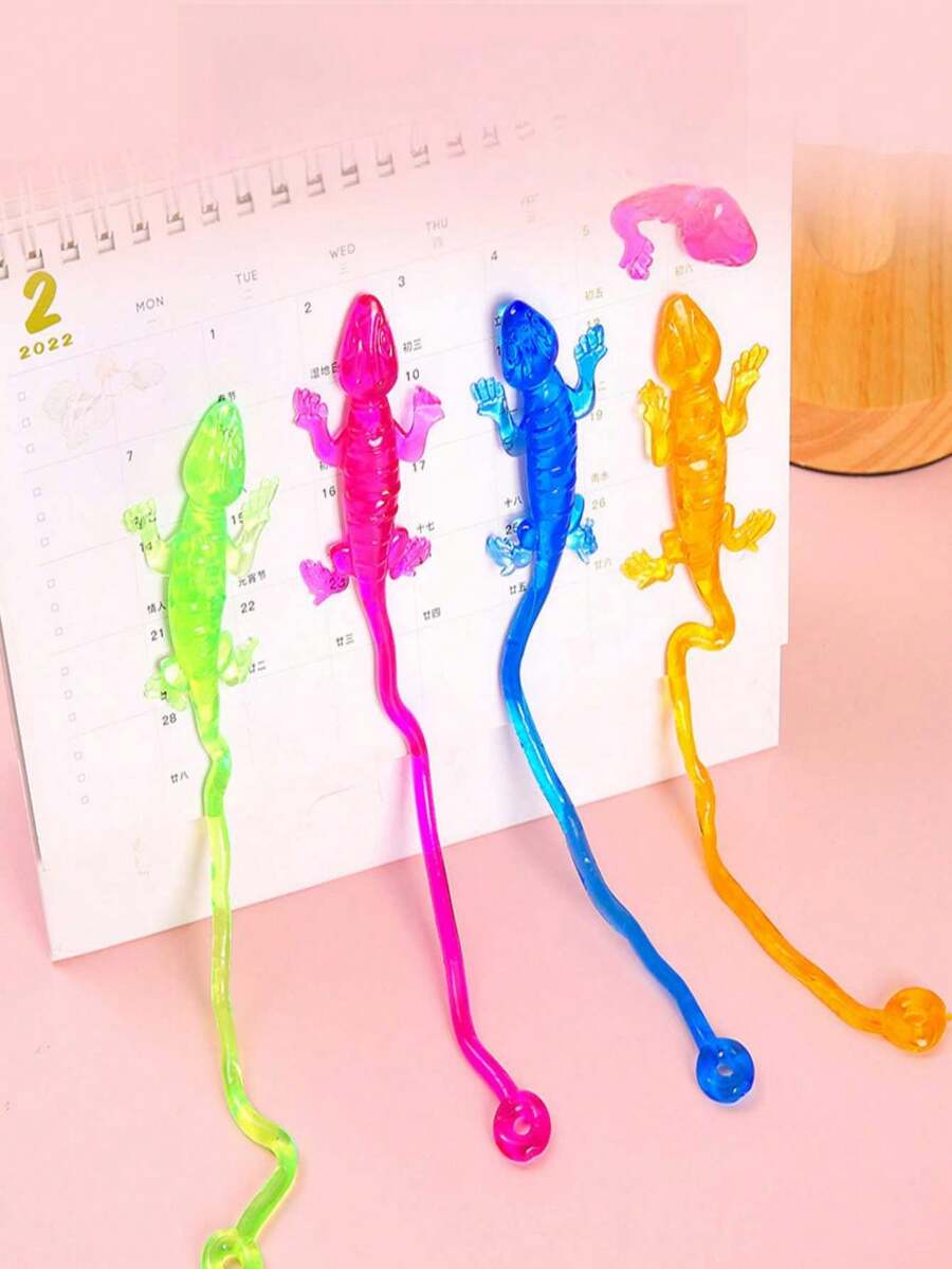 12pcs Random Color Sticky Stretchy Lizard Toys, Party Favors, Creative ...
