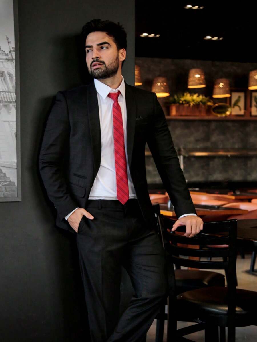 Terno Masculino Poliviscose Slim Fit Blazer + Calça Completo Corte ...