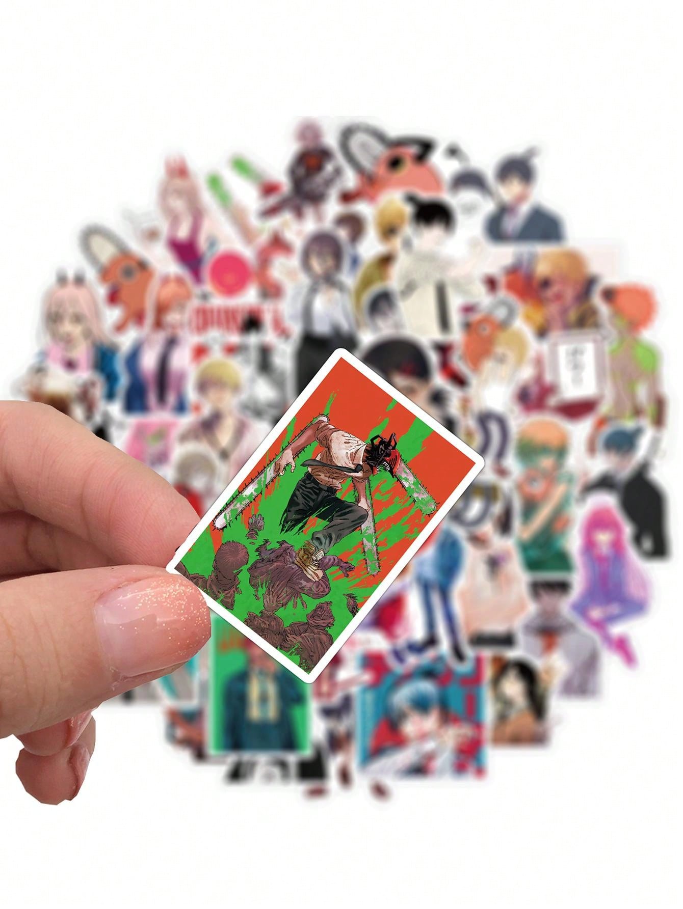 TOEI ANIMATION Chainsaw Man 50pcs Officially Licensed Vinyl Sticker ...