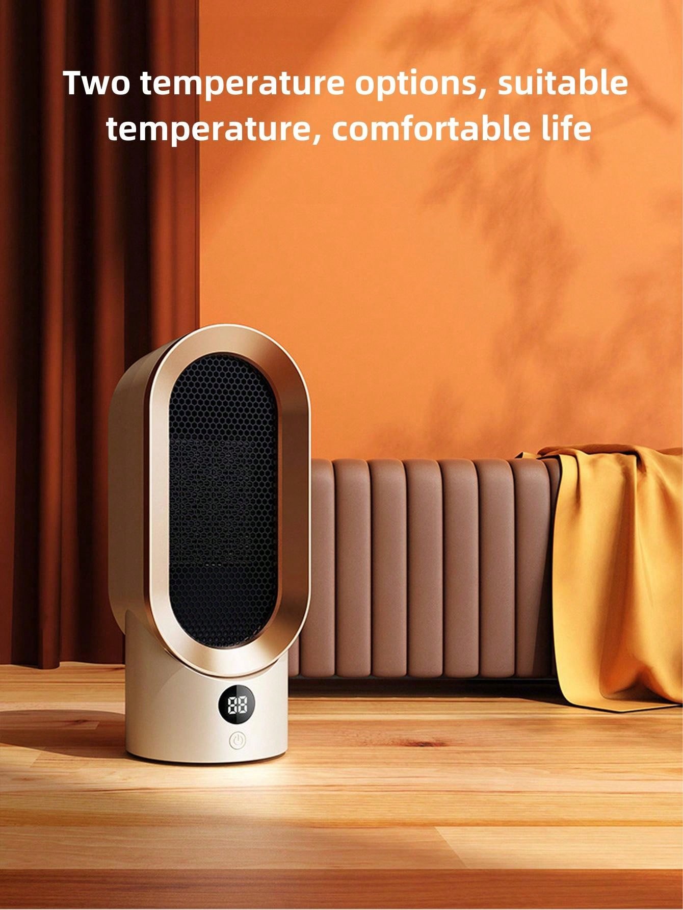 1pc Desktop Mini Electric Heater, Ptc Ceramic Heating Element, Home ...