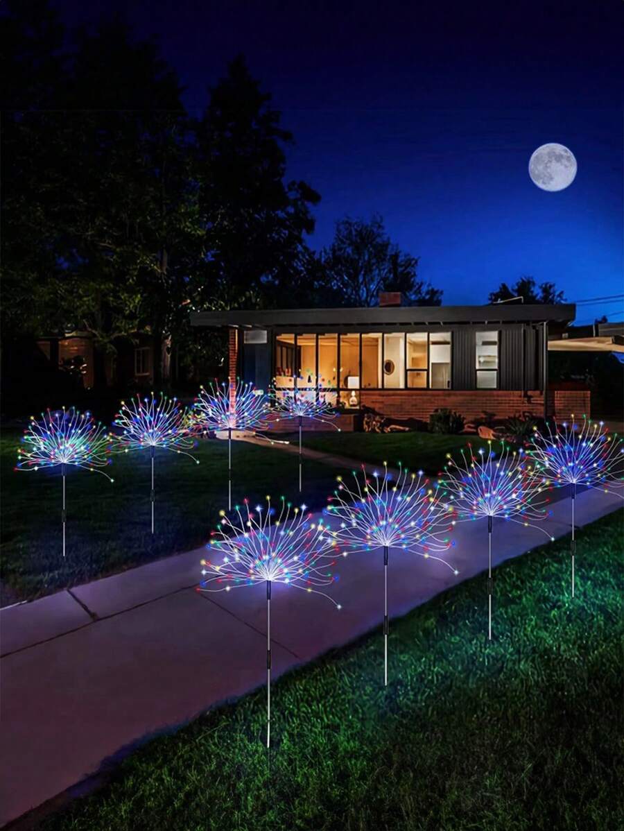 1 Pack 200/150/60 LED Solar Garden Lights Solar Firework Lights, 8 ...