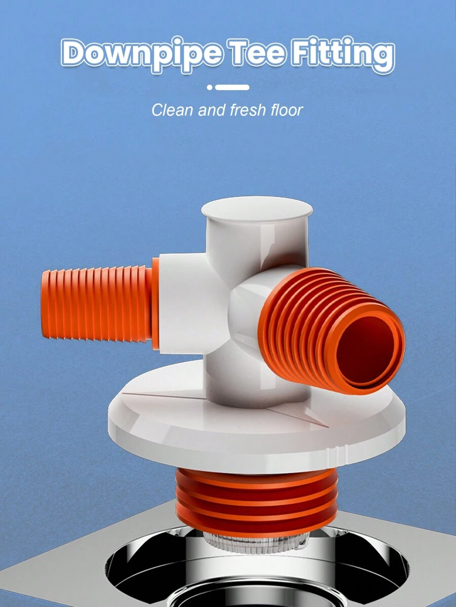 2in1 Washing Machine Drain Hose Connector, Anti-Odor Deodorant 3-Way ...