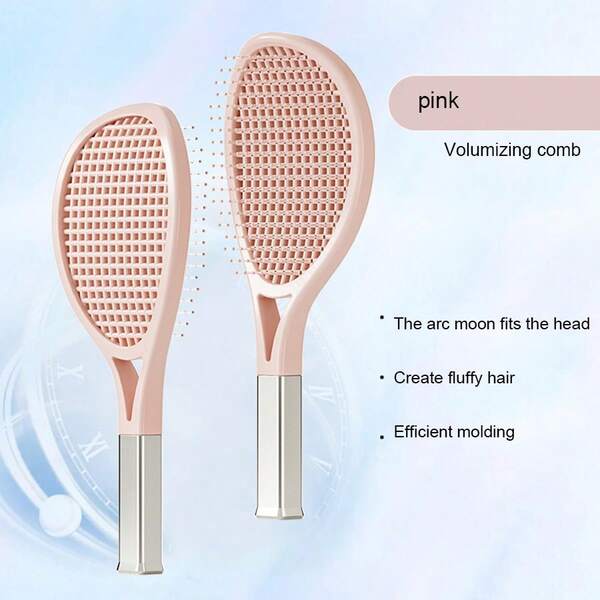 Tennis Racket Shaped Volumizing Comb For High Hair Crown, Lady'S ...