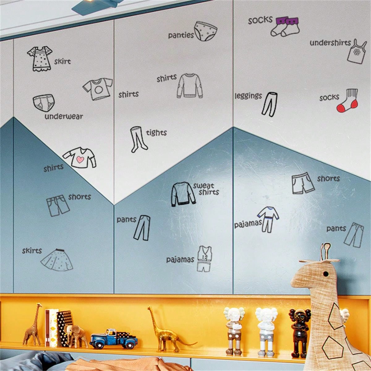 Wardrobe Clothing Logo Bedroom Wall Beautification Wall Decals | SHEIN USA