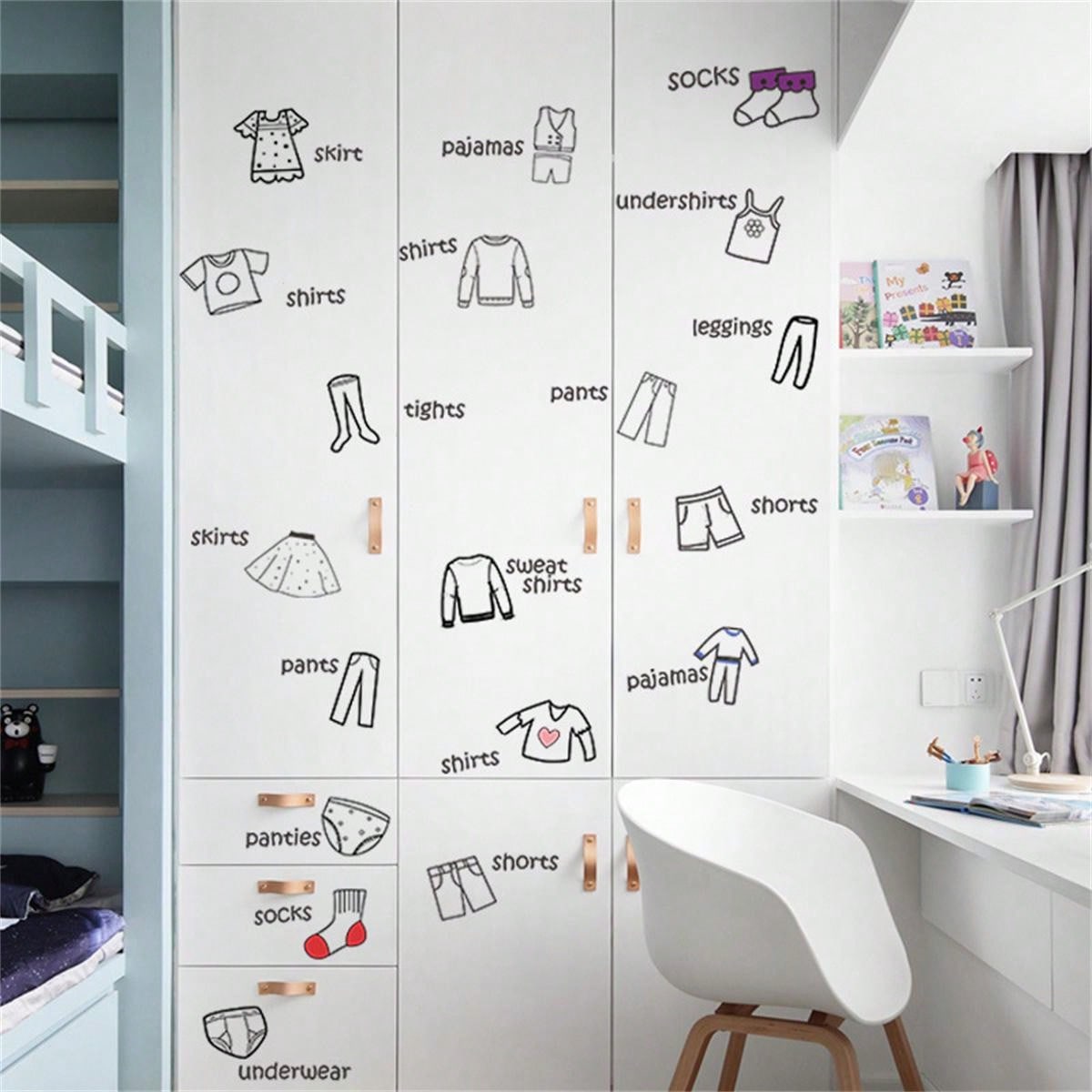 Wardrobe Clothing Logo Bedroom Wall Beautification Wall Decals | SHEIN USA