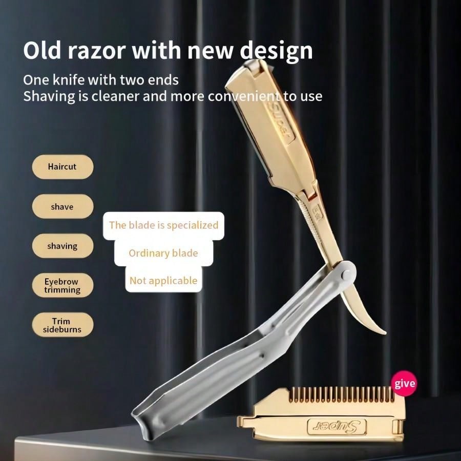 Anti-Scratch Safety Razor Razor Manual Men's Shaver Holder Grid Blade ...