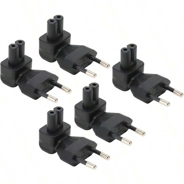 European Plug To Iec320 C7 Power Adapter Converter With 5 European ...