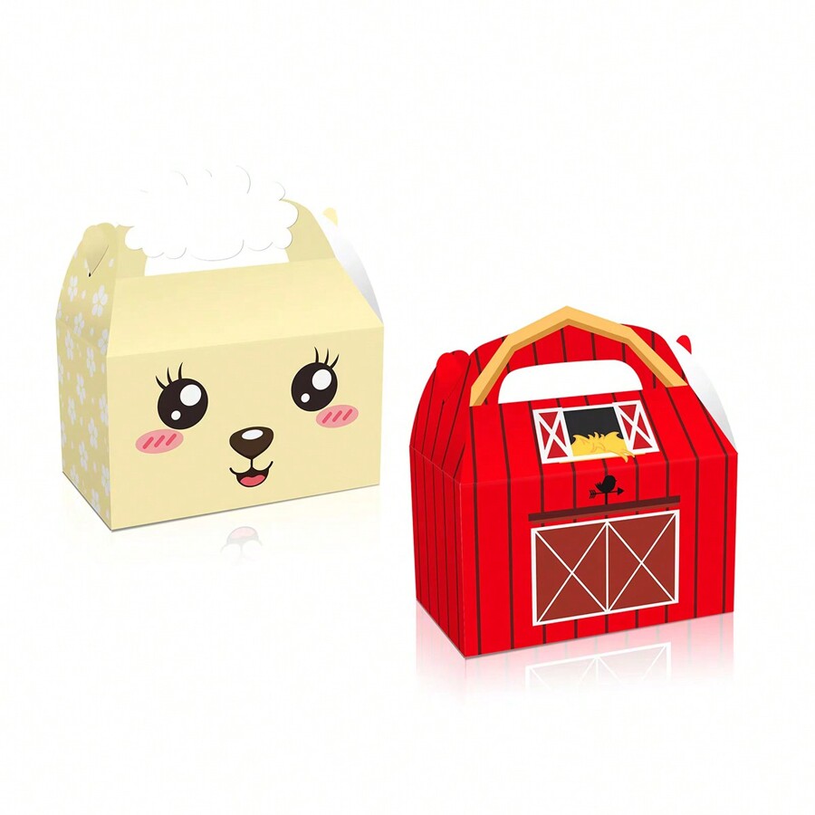 Farm Animal Party Favor Boxes Farm Theme Birthday Goodie Boxes ...
