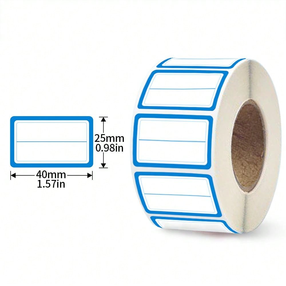 1000 Piezas Papel Autoadhesivo De Etiquetas Pequeñas Rojo/azul ...