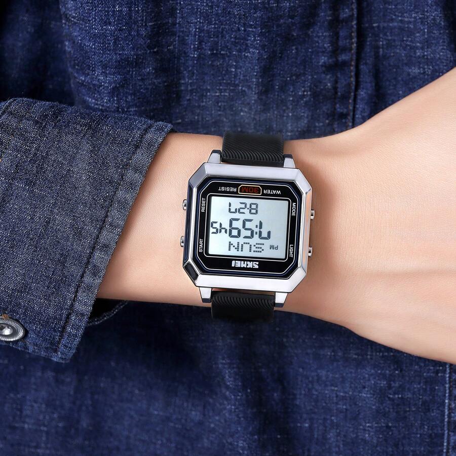 SKMEI Japan Digital Movement Countdown Wristwatch For Men 3Bar ...