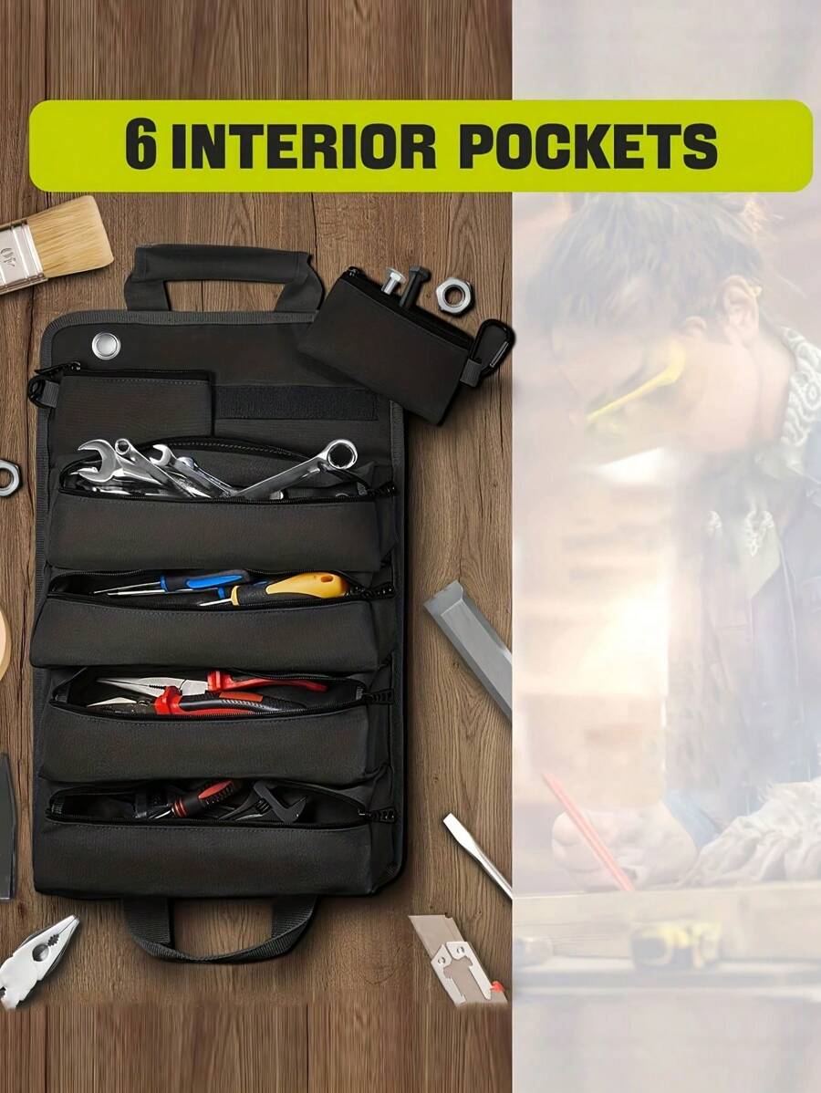 Tool Bag Organizer - Small Tool Bag With Detachable Pocket, Heavy Duty ...