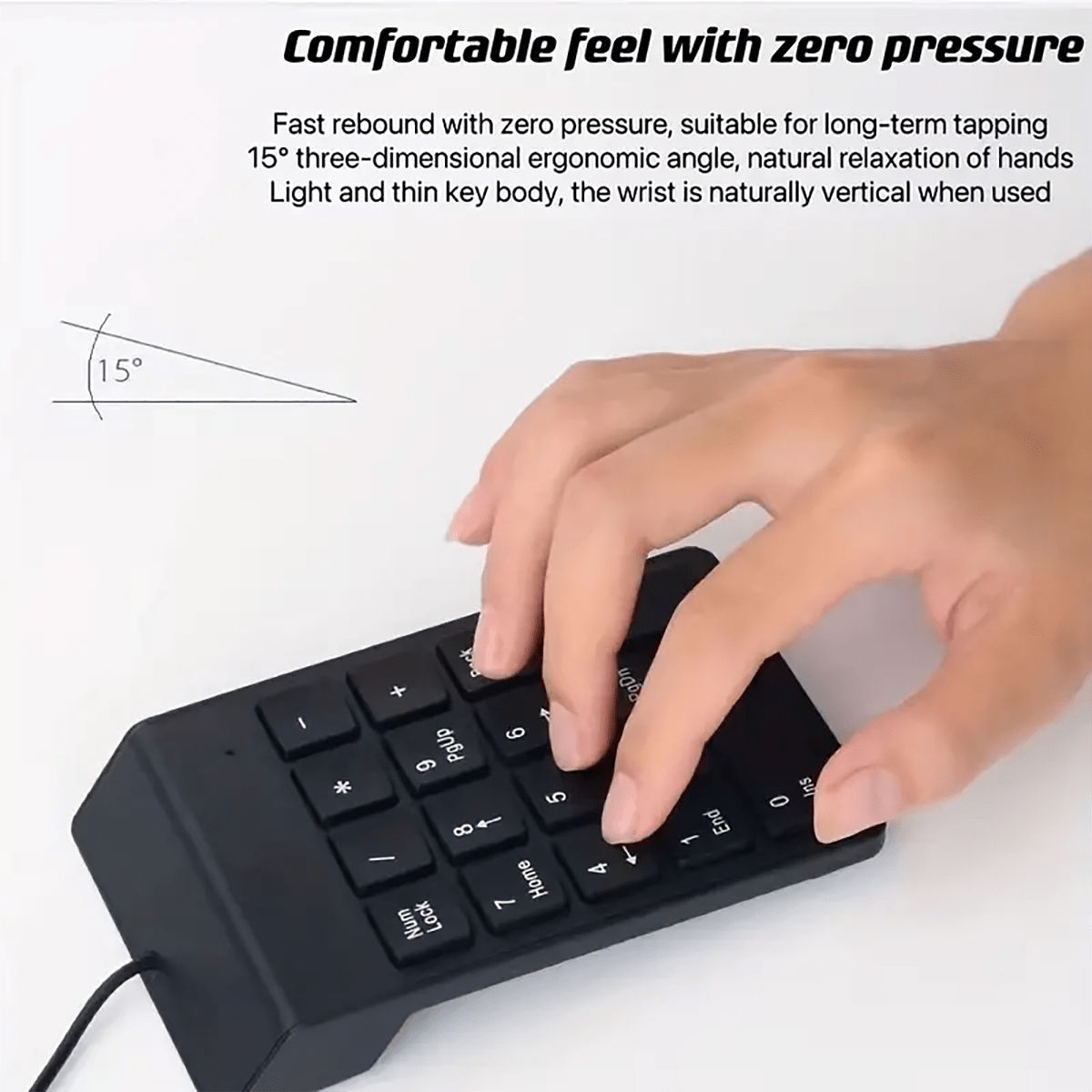 Password Keyboard Ultra Thin Numeric Keyboard Wired Numeric Keyboard