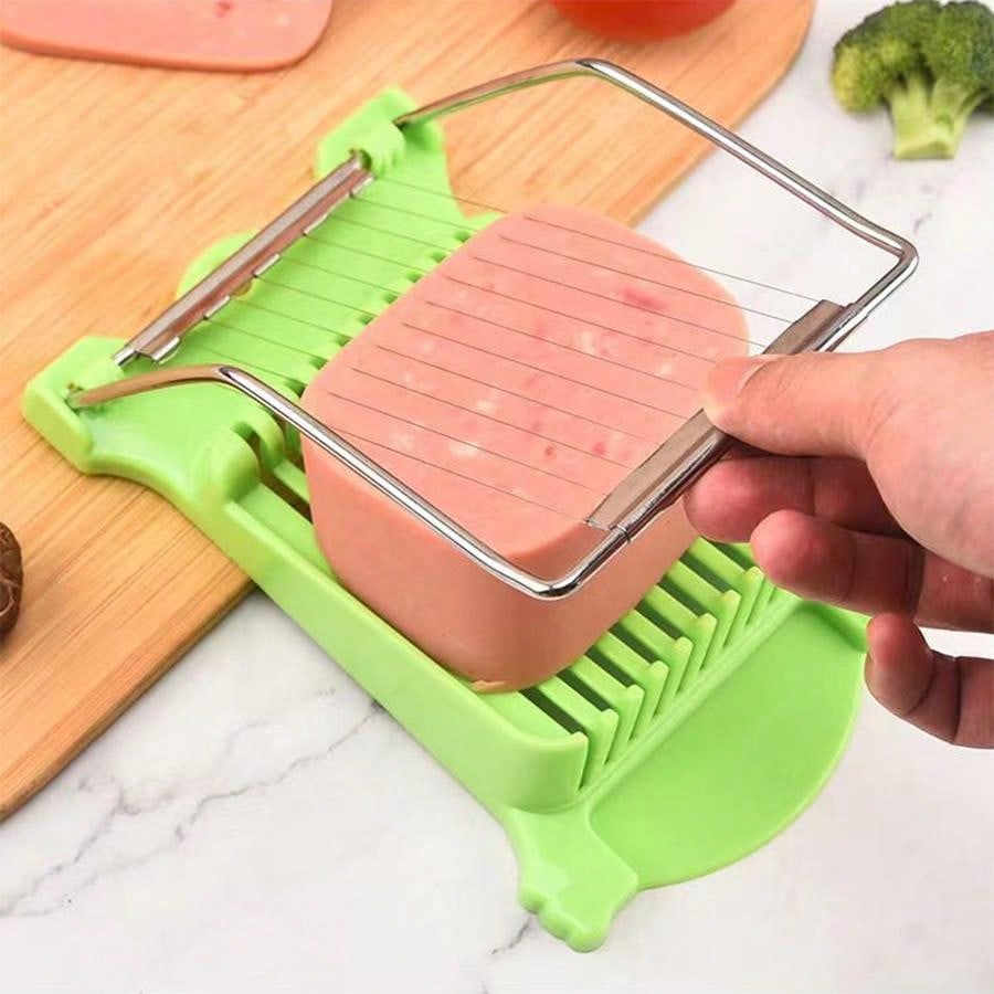 1pc Creative Candy-Colored Thickened Slicer, Egg & Luncheon Meat Slicer ...