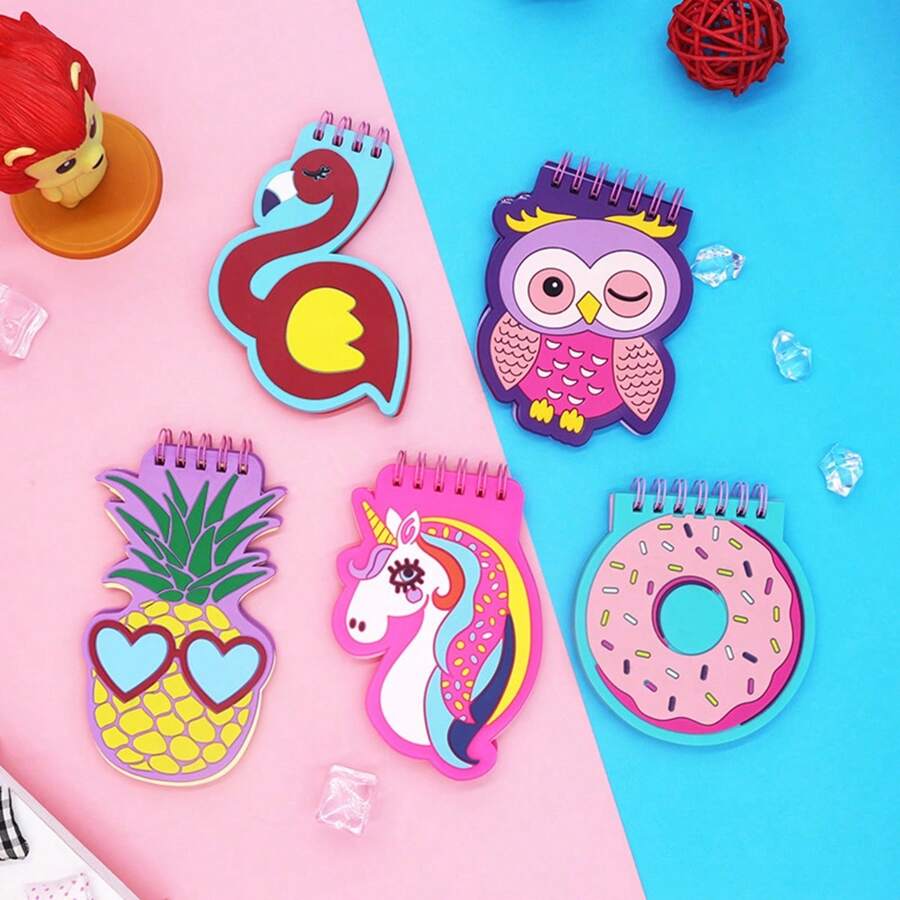 1-Pack Owl Notepad - Writing Pad With Spiral Note Paper, Can Be Used To ...
