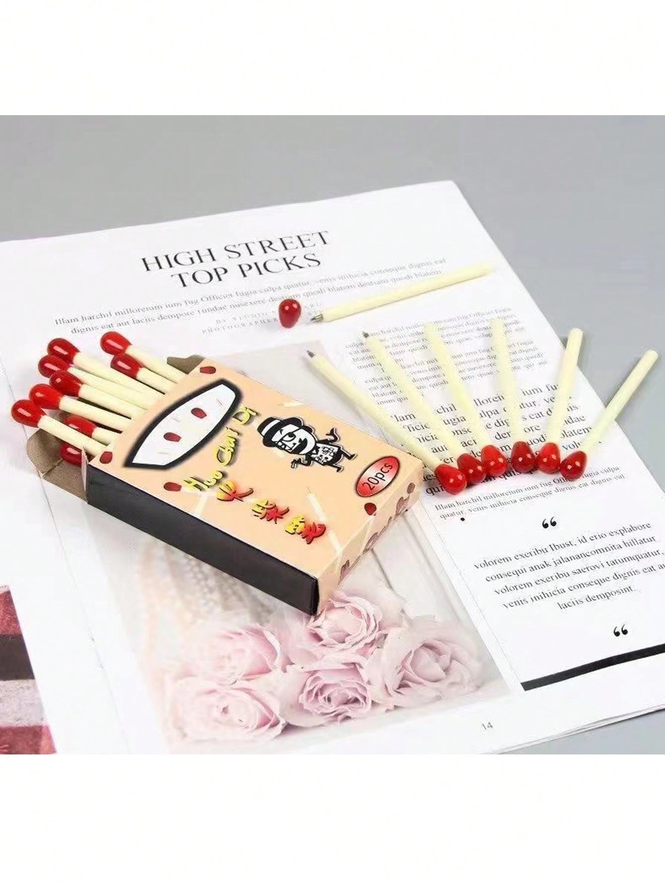 Creative And Lovely Matchstick Ballpoint Pen Wholesale, Realistic ...
