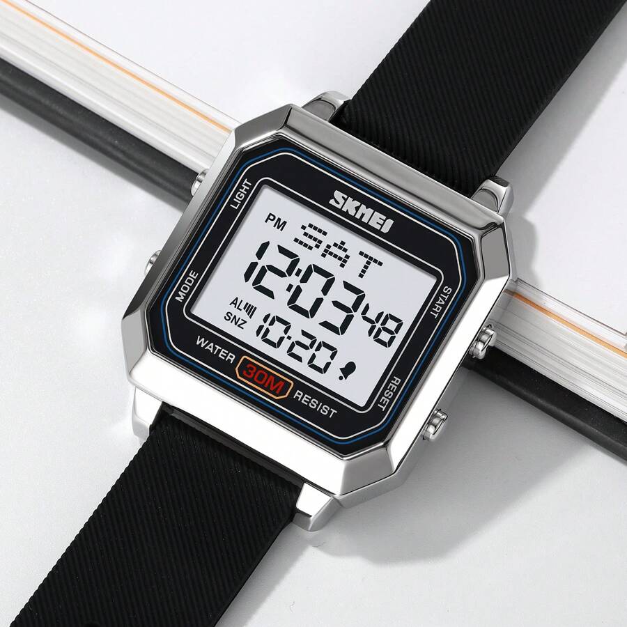 SKMEI Japan Digital Movement Countdown Wristwatch For Men 3Bar ...