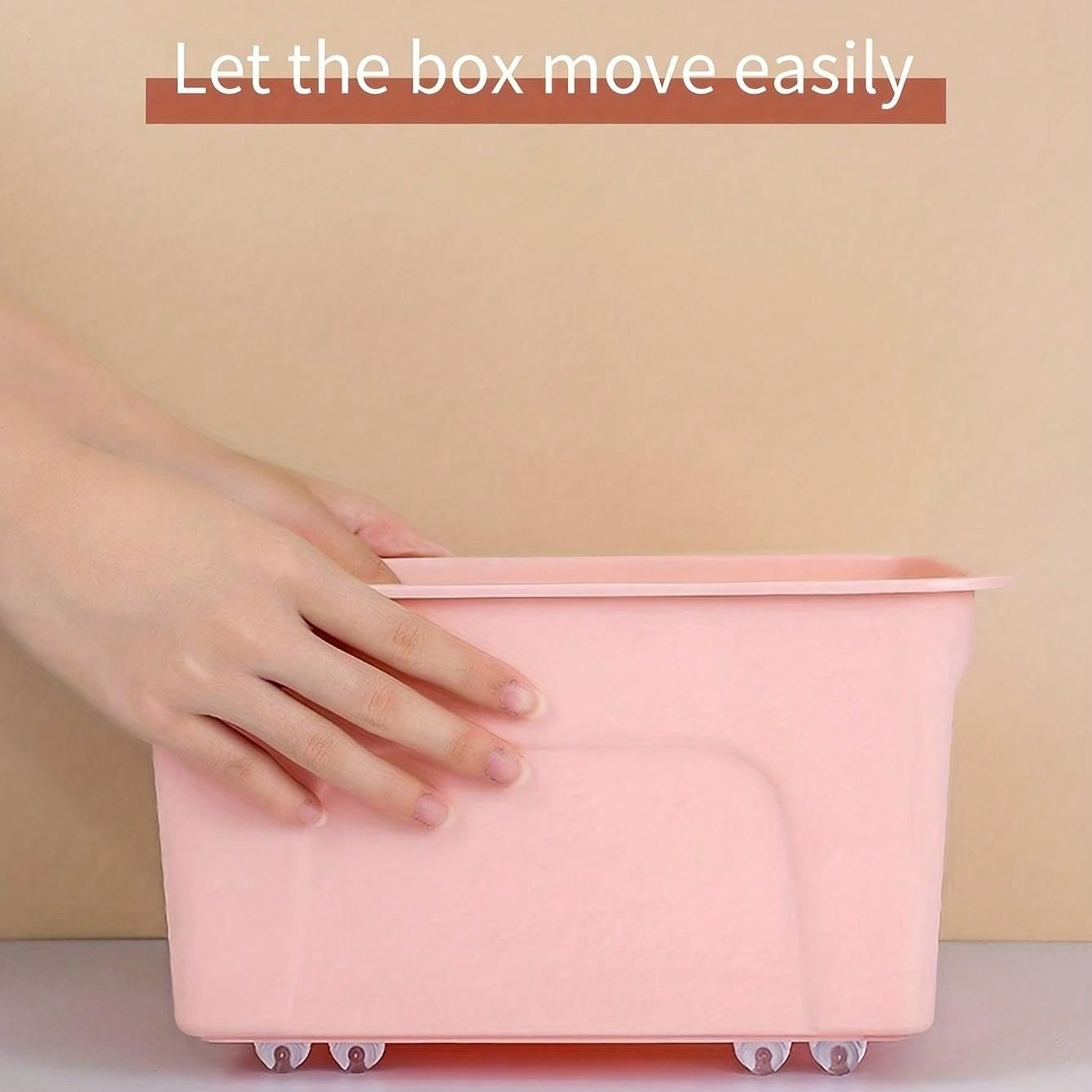 4pcs Easy-To-Install Self-Adhesive Castors For Storage Boxes, Cabinets ...