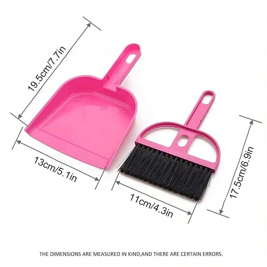 2Pcs Set Dust Pan Broom Brush Dustpan - Dustpan And Brush Set,Mini Dust ...