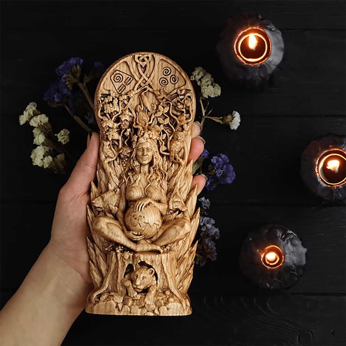 Gaia, Goddess Statue, Craft Statue, Altar, , Nature, Earth Mother ...