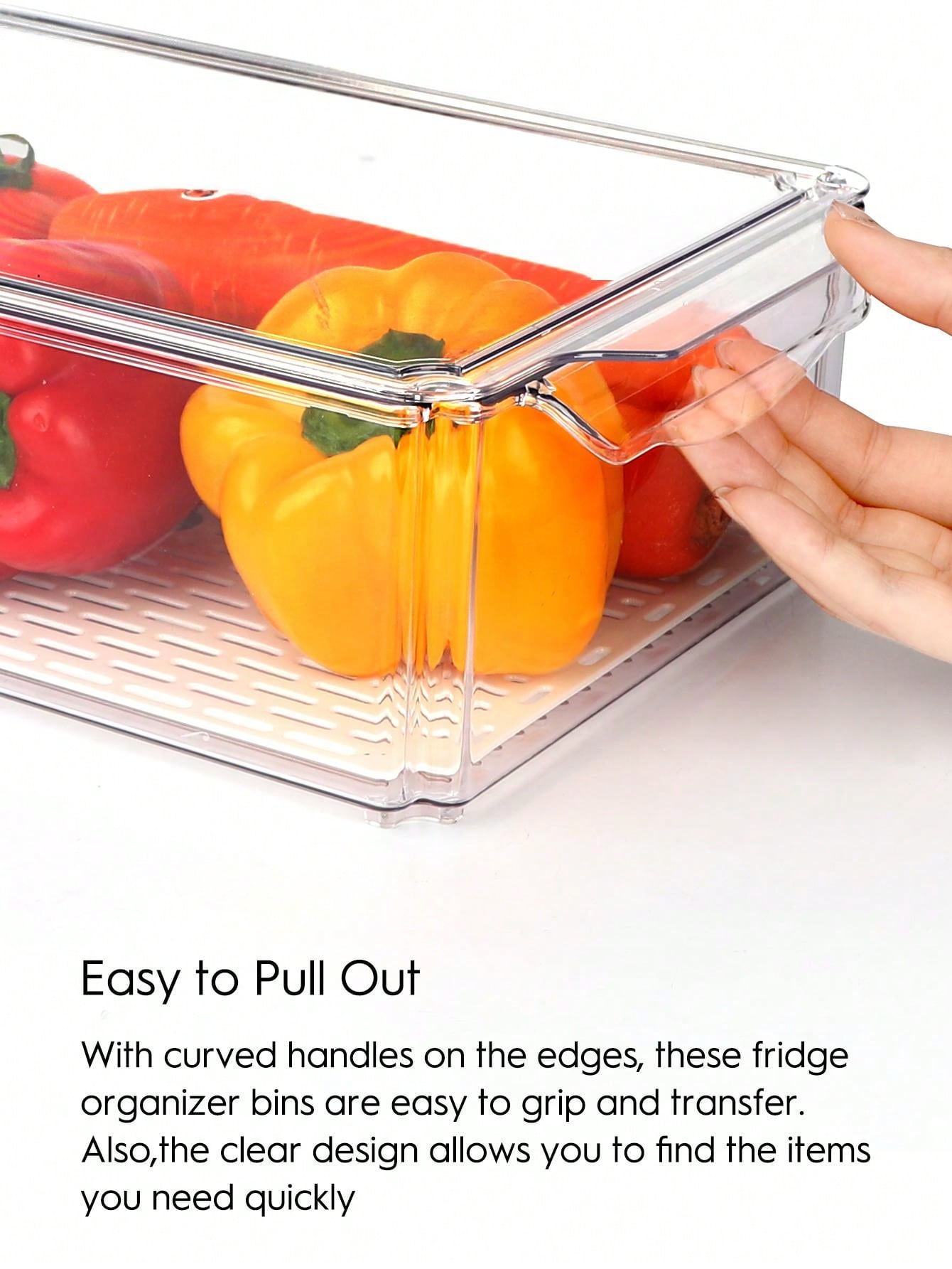 14 Pack Fridge Organizer, Stackable Refrigerator Organizer Bins With ...