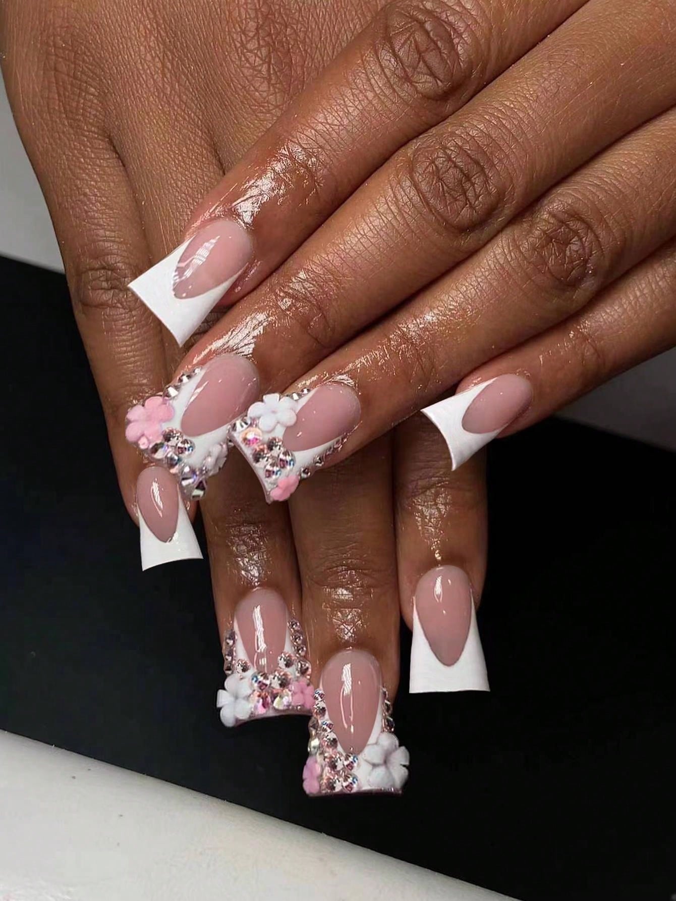 Change Your Style Now, 24pcs Medium Length Y2K Duck Toe Nail 3D Patch ...