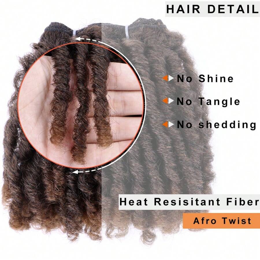 Synthetic Dreadlock Hair Weave 6 Inch Short Afro Twist Braided Hair ...