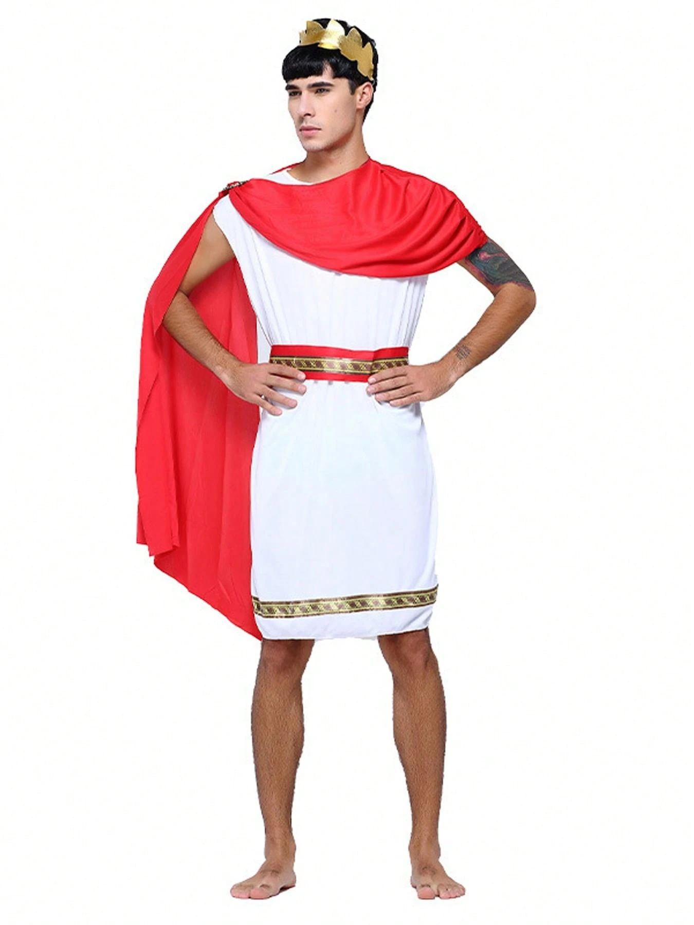 Men's Carnival Greek Dress Up Costume Cosplay Ancient Roman Sun God ...