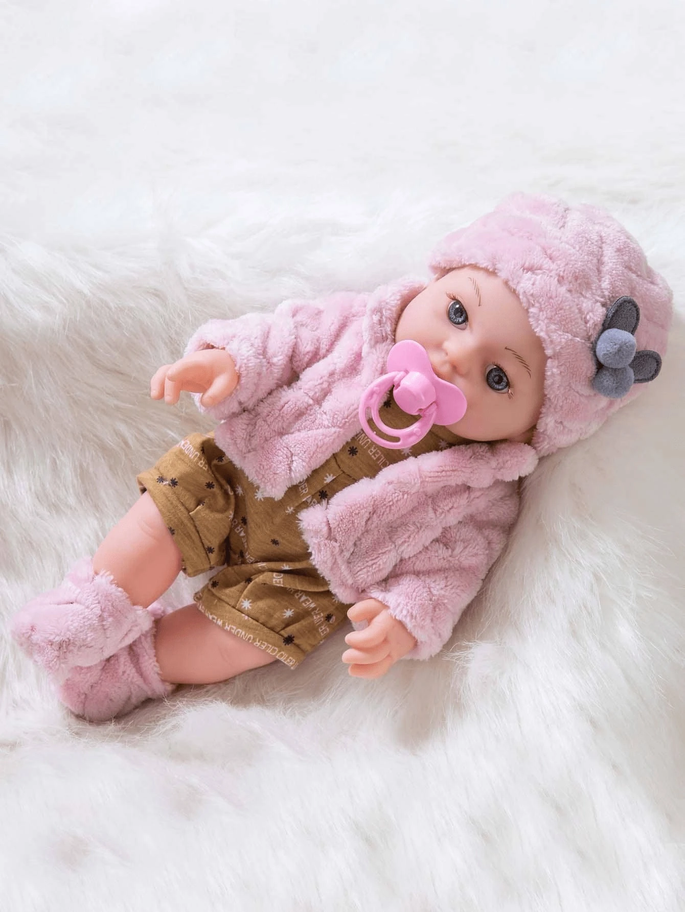 Halloween Decoration 12inch Simulation Doll With Pink Silicone & Plush ...