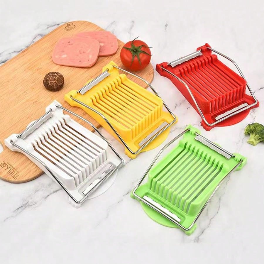 1pc Creative Candy-Colored Thickened Slicer, Egg & Luncheon Meat Slicer ...