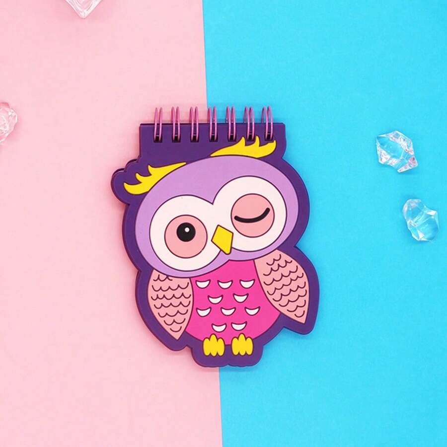 1-Pack Owl Notepad - Writing Pad With Spiral Note Paper, Can Be Used To ...