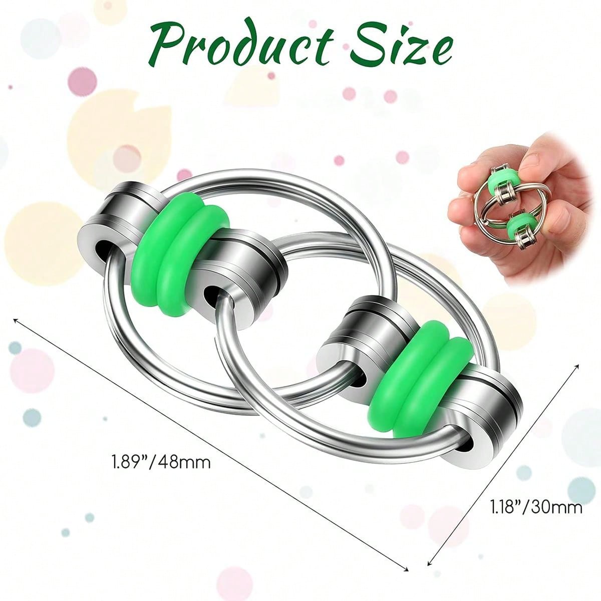 5PCS Random Color Fidget Bike Chain Flippy Chain Toys For ADHD Stress ...