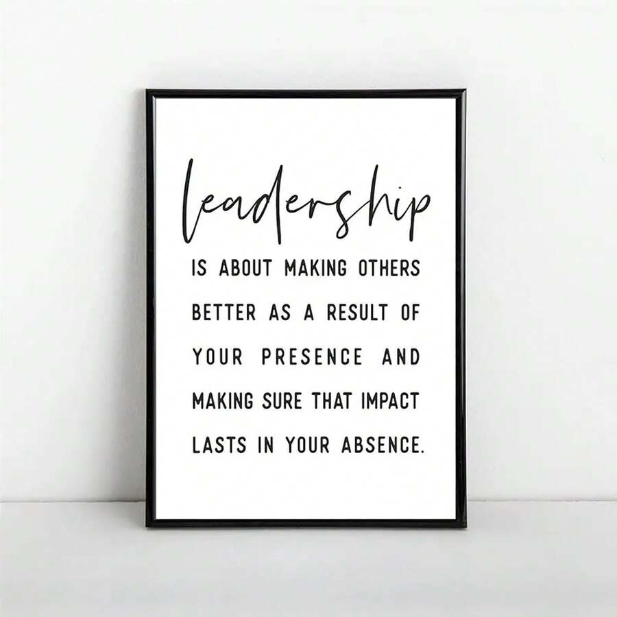 1pc Canvas Poster, Leadership Quote Poster, Inspirational Quotes Poster ...