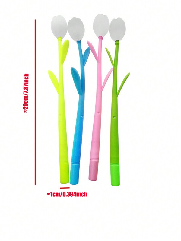 Color Changing Silicone Flower Pen For Students, Random Color | SHEIN USA