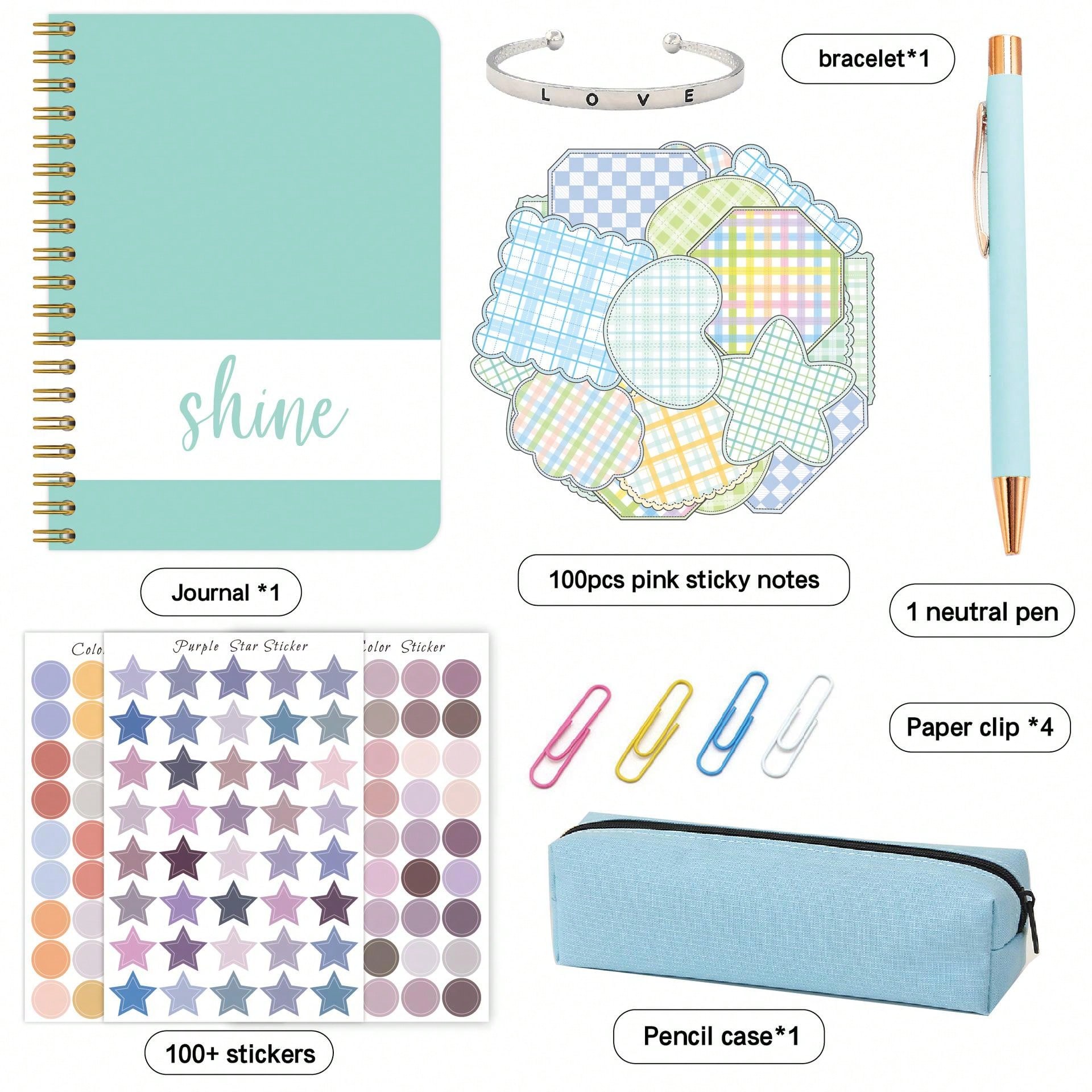 Diy Journal Set For Students Aged 6-18: Diary, Scrapbook, Stickers, And ...