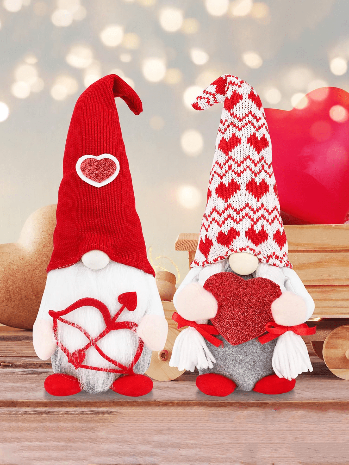 1pc Valentine's Day Dwarf Plush Valentine's Day Dwarf Decorated Swedish ...