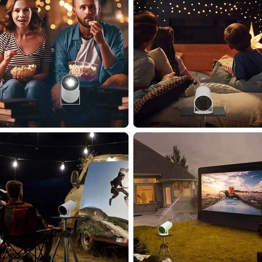 Mini Projector, Support 1080P Portable Projector, Smart Projector With ...