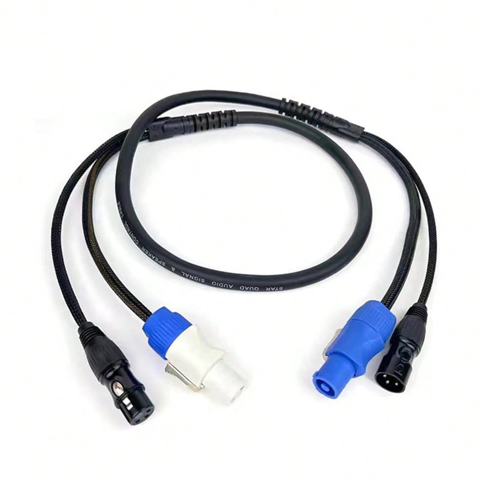 3M Powercon DMX Cable 3x2.5mm² Powercon Connector With 3 Pin DMX In Out ...