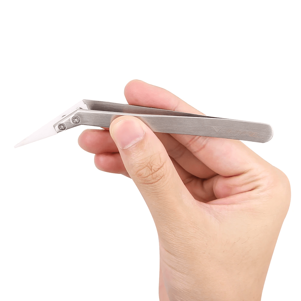 1pc High-Temperature Resistant Ceramic Tweezer, Anti-Static Precision ...