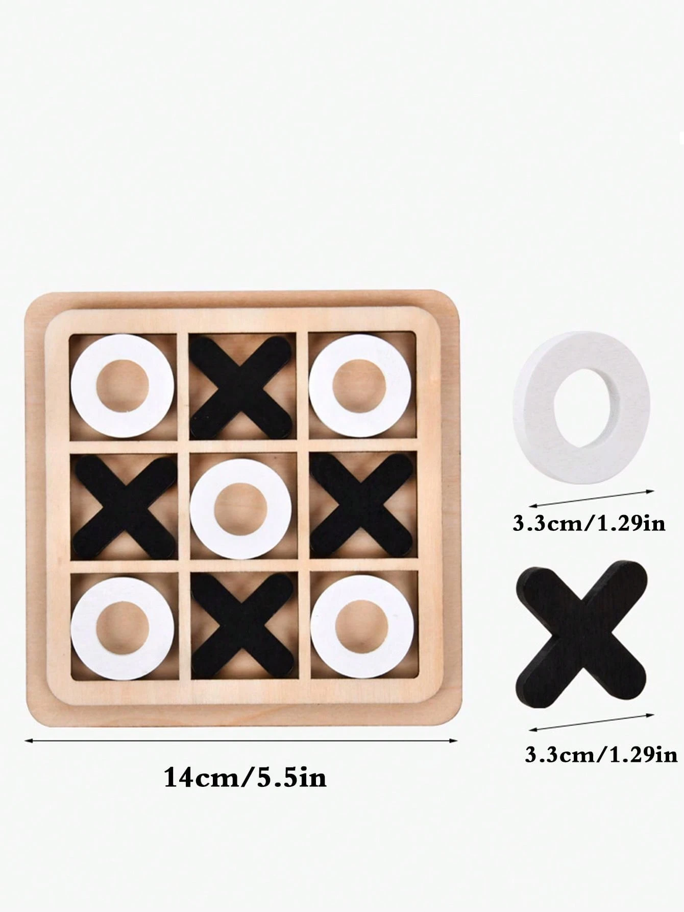 1pc Wooden Tic Tac Toe Toy, Logic Thinking Training, Interactive ...