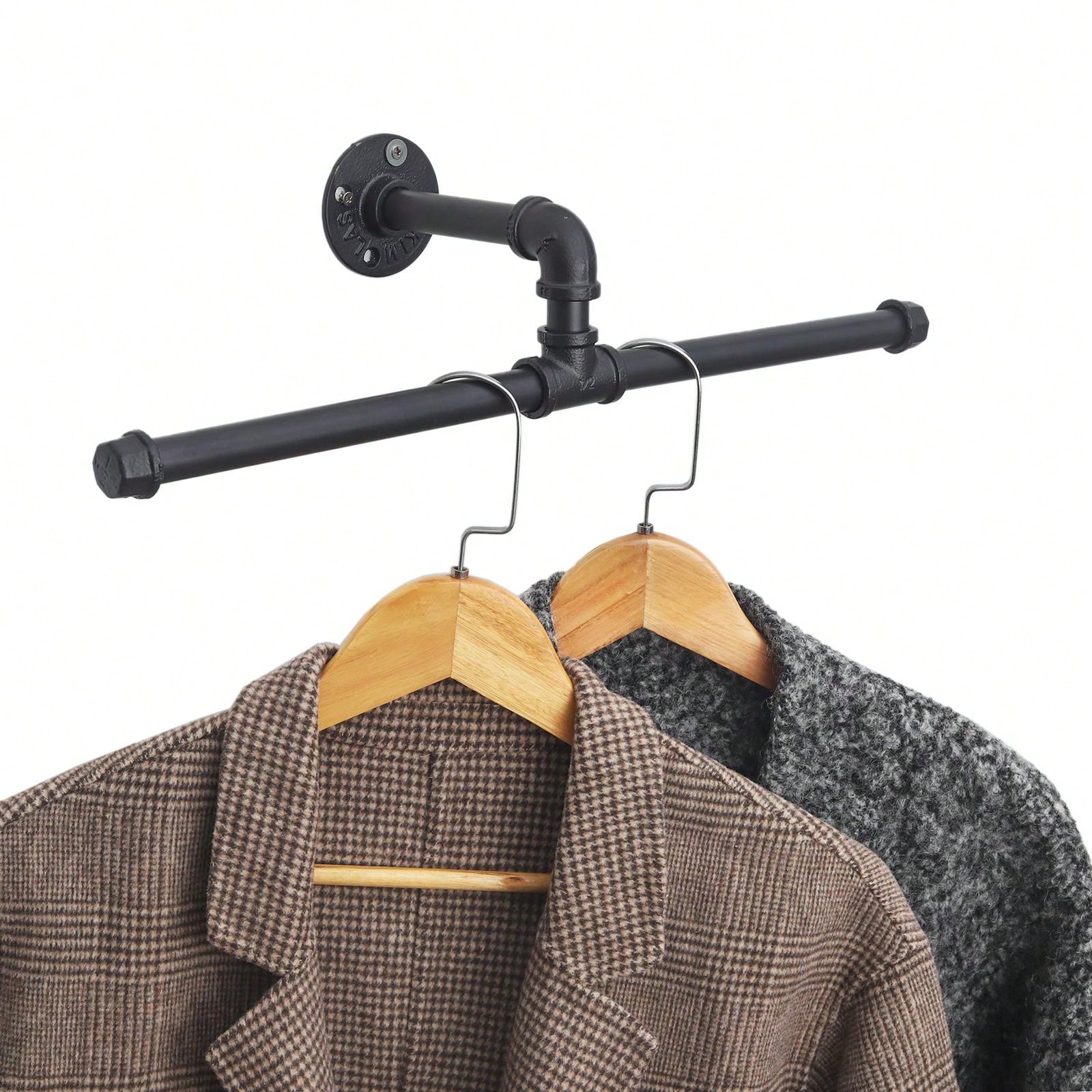 1 Pièce Support Mural Flottant De Vêtements En Tuyau Industriel ...