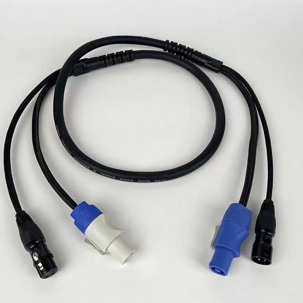 3M Powercon DMX Cable 3x2.5mm² Powercon Connector With 3 Pin DMX In Out Cable Power Line ...