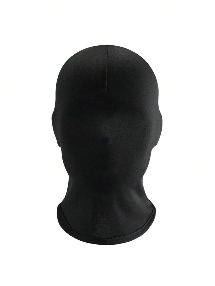 1pc Black Mask Faceless Mask Stretch Breathable Odorless Mask Cosplay ...