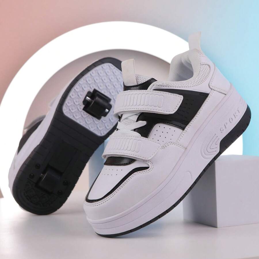Girls' Transforming Sneakers With Wheels, Kids' Sports Roller Skates ...