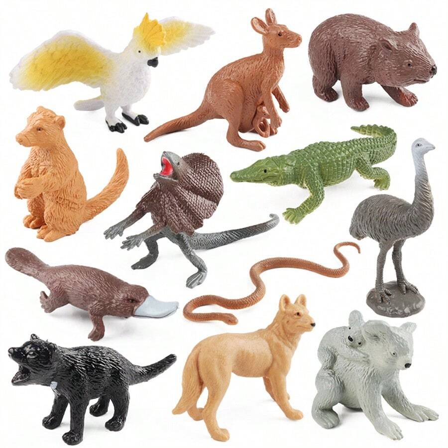 North N Australian Wild Animal Model Kangaroo, Alligator, Koala, Brown ...