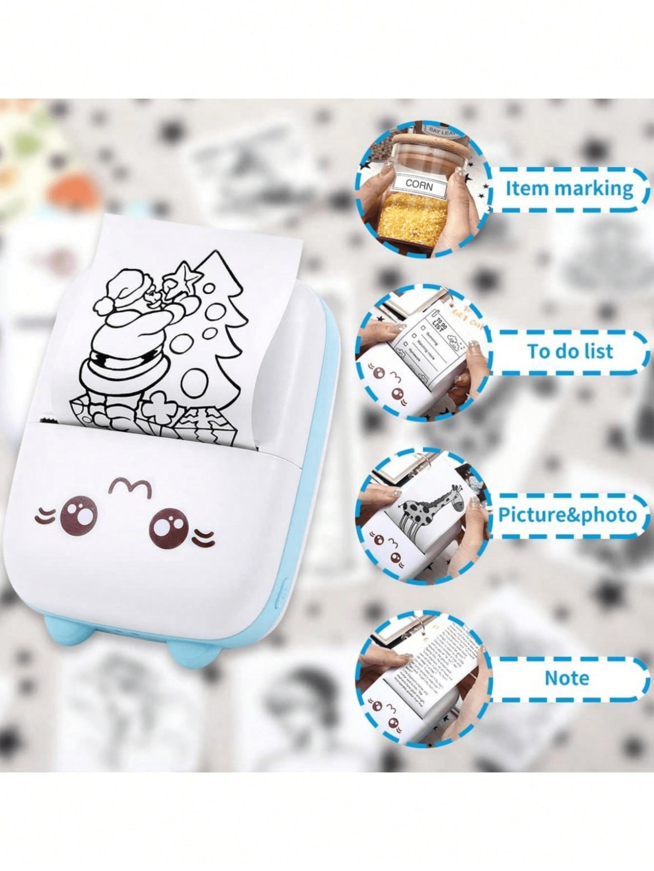 5 Rolls Of Self-Adhesive Printing Paper For Mini Printer | SHEIN USA