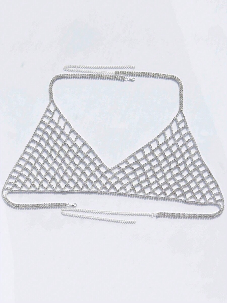 1pc Sexy Rhinestone Body Chain Bikini Jewelry For Womens Nightclub Shein Usa