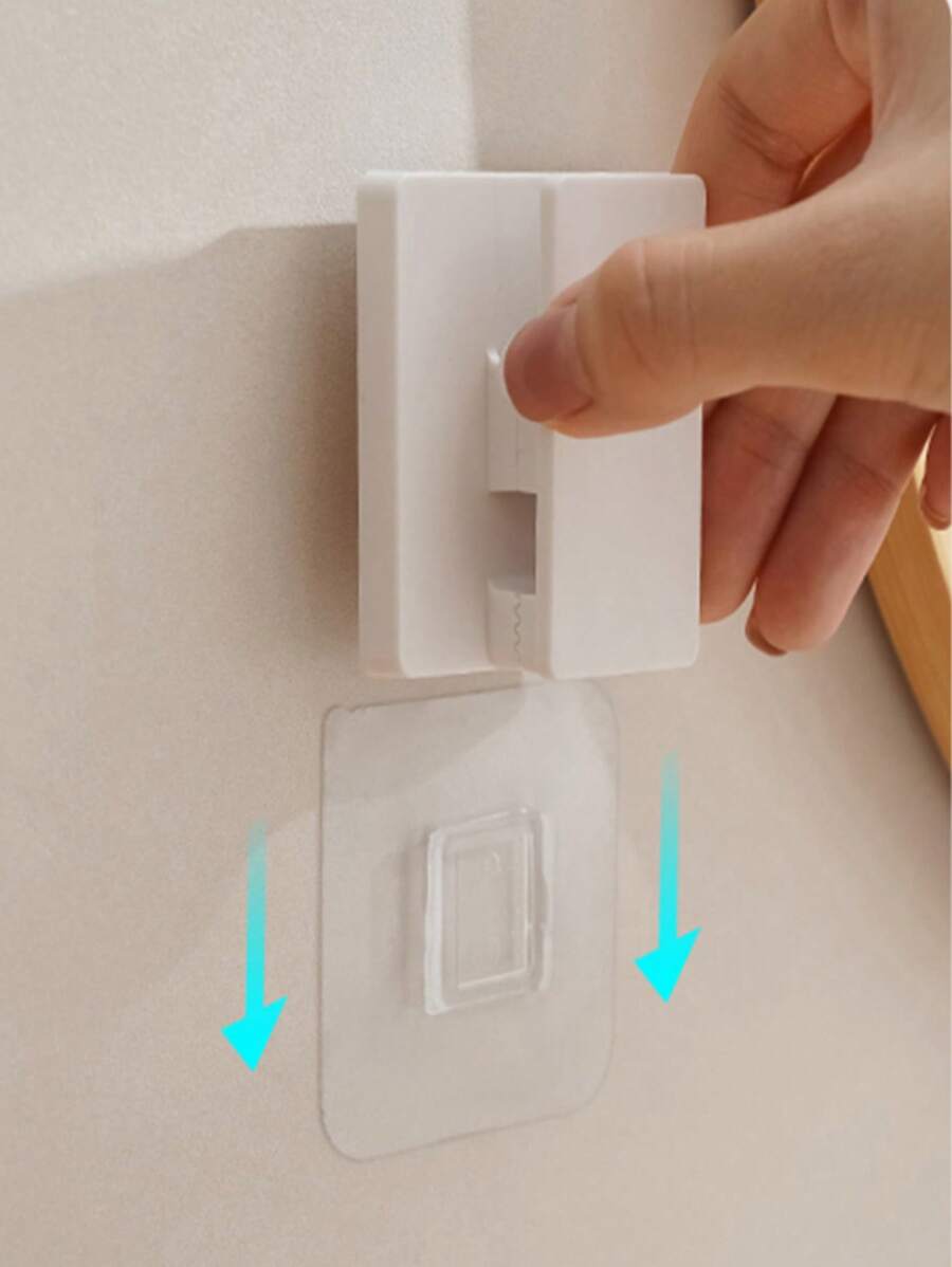 1 Pack Wall-Mounted Clip-On Toothpaste Cleanser Holder Bathroom Storage ...