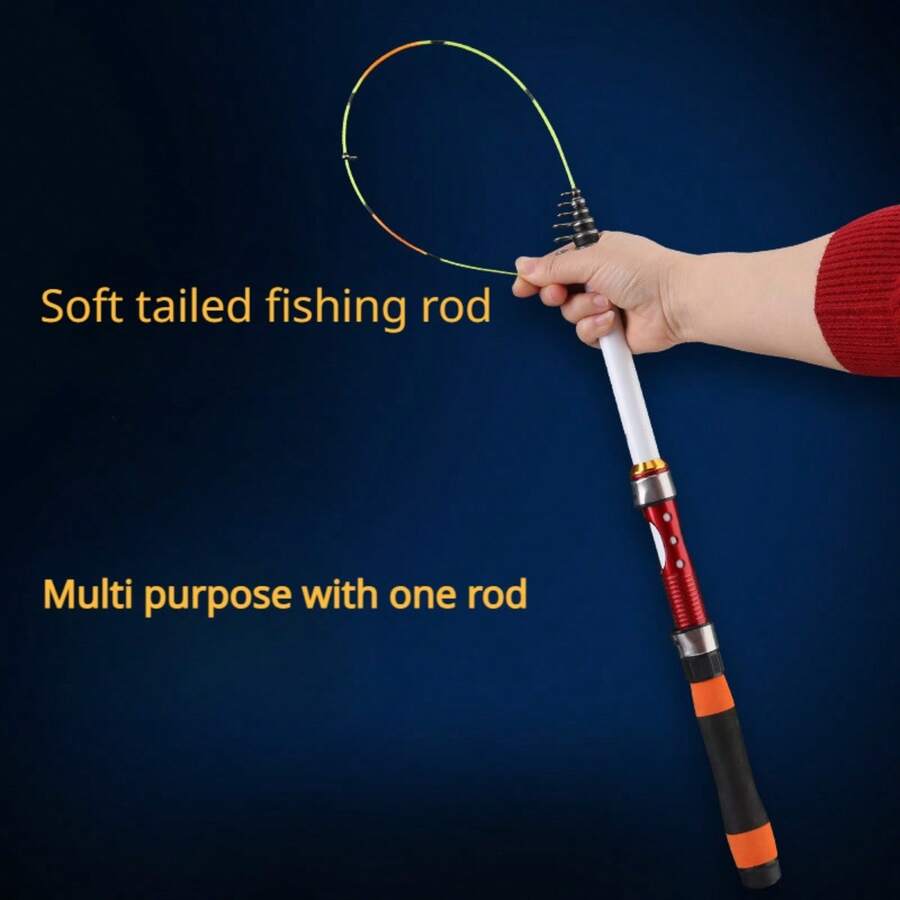 Telescopic Soft Tail Rock Fishing Rod For Raft Fishing Small Sea Rod ...