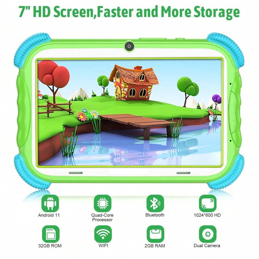7 Inch Kids Tablet, Tablet For Kids, 2GB 32GB Android Tablet, Parental ...