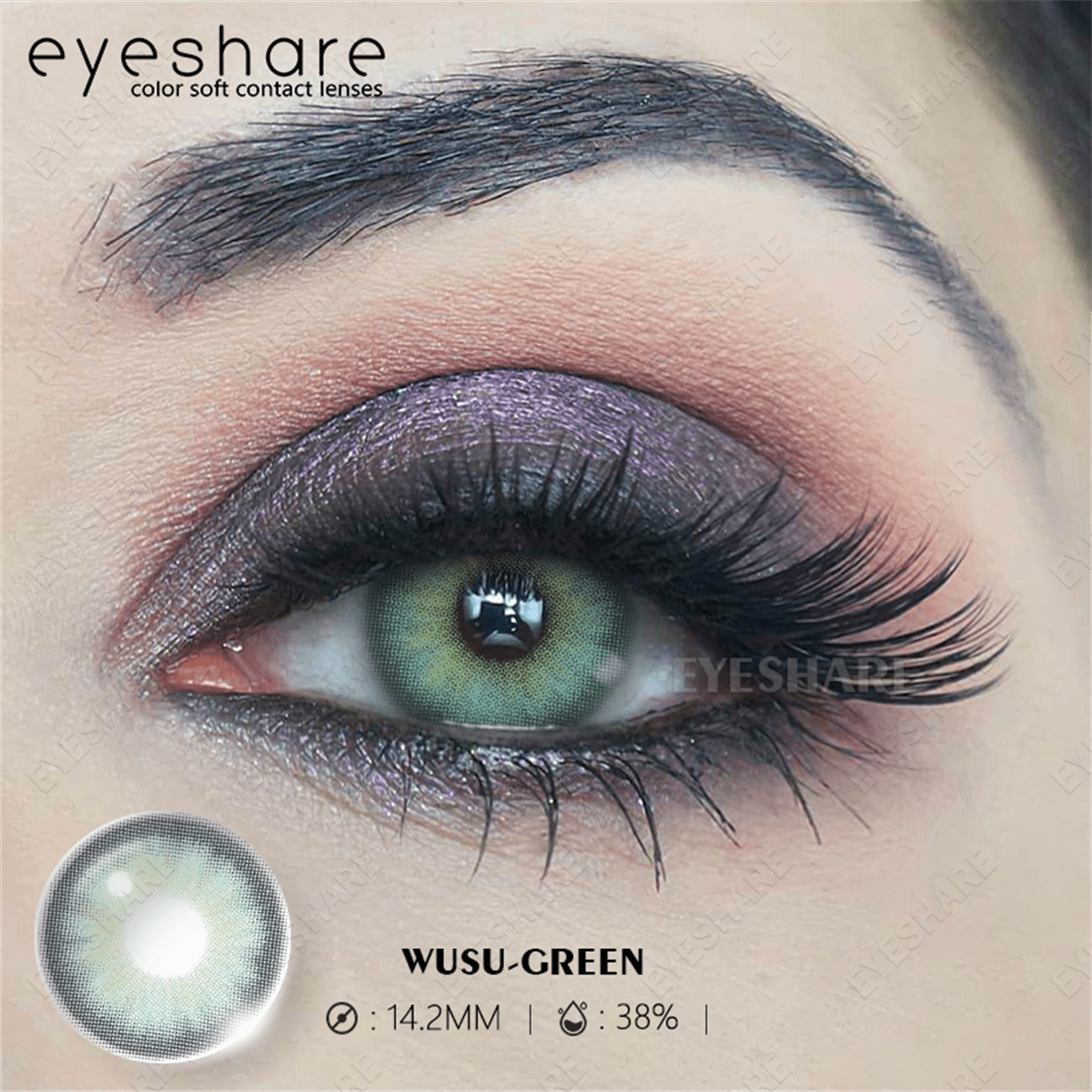 Eyeshare 2 Pièces Lentilles De Contact De Couleur Gris Marron ...